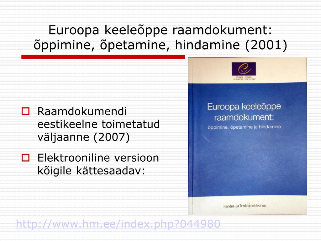PPT - Esimene Euroopa keeleoskusuuring ja kavandatavad uuendused ...