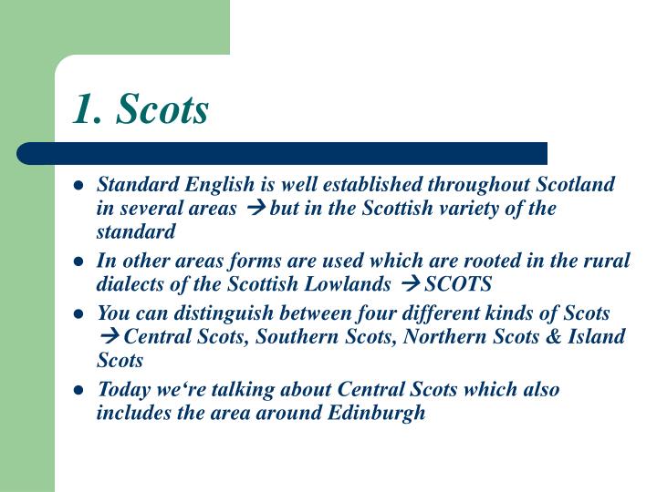 PPT - 1. Scots PowerPoint Presentation, free download - ID:3524317