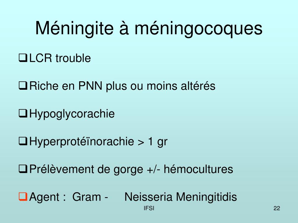 PPT - Les méningites Les maladies infectieuses de l’enfant Le tétanos ...