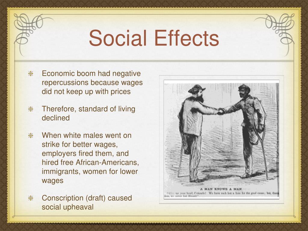 PPT - Repercussions of the Civil War on the North & South PowerPoint ...