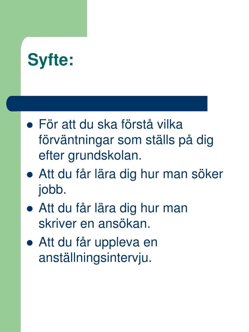 PPT - ..För dig som vill få drömjobbet! PowerPoint Presentation, free ...
