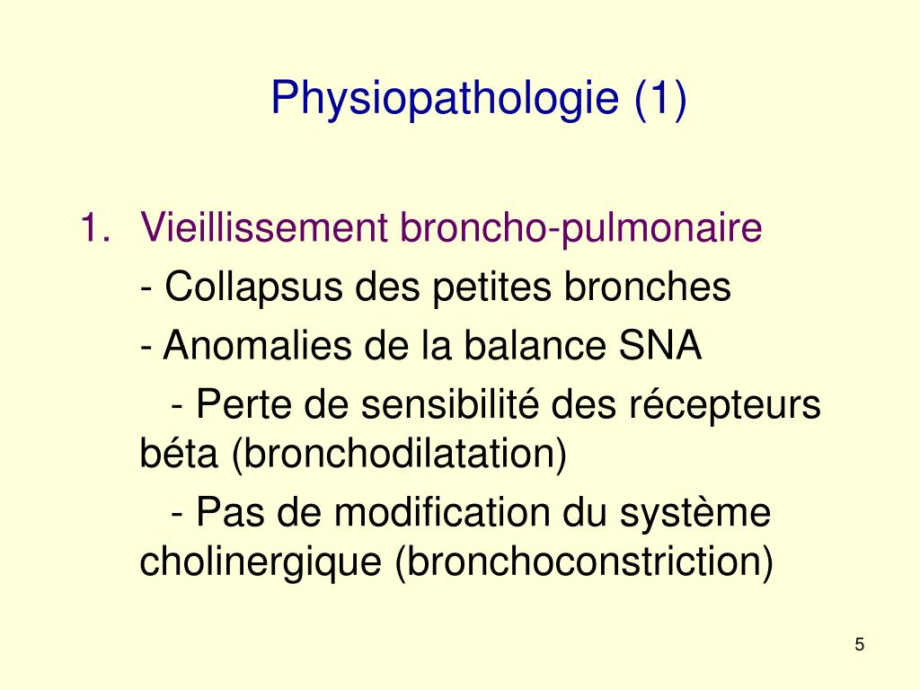PPT - Syndrome de spasticité bronchique du sujet âgé PowerPoint ...