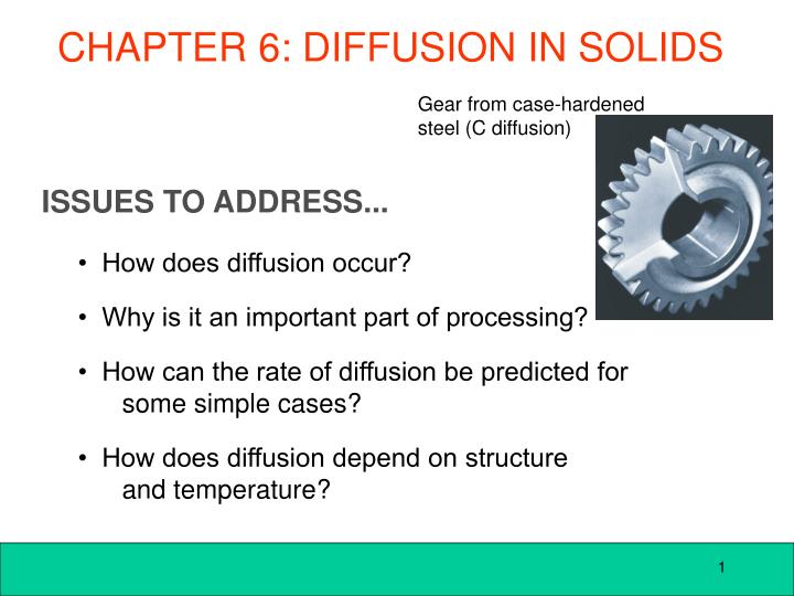 PPT - CHAPTER 6: DIFFUSION IN SOLIDS PowerPoint Presentation, free download - ID:3525320