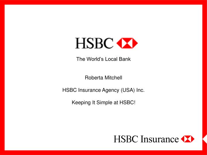 PPT - HSBC BANK – A FEW FACTS PowerPoint Presentation, free download ...