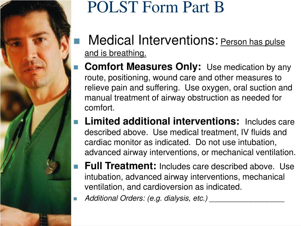PPT - Physician Orders for Life Sustaining Treatment (POLST) PowerPoint ...