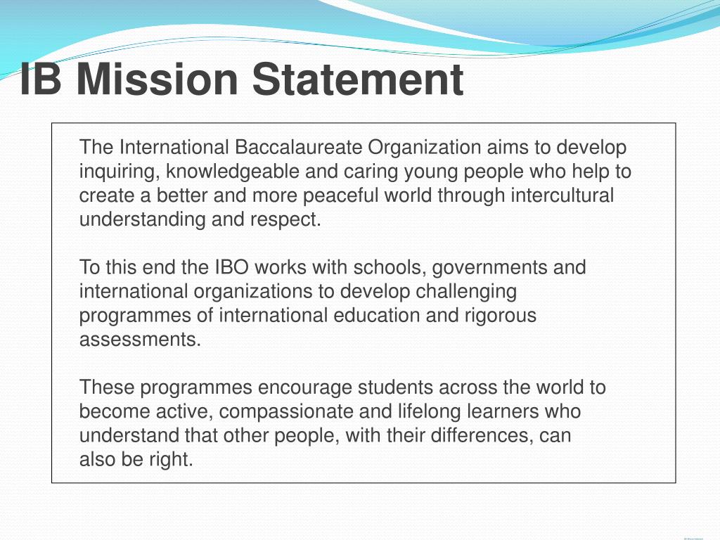 PPT - International Baccalaureate Information Night Wayne Central High School PowerPoint ...