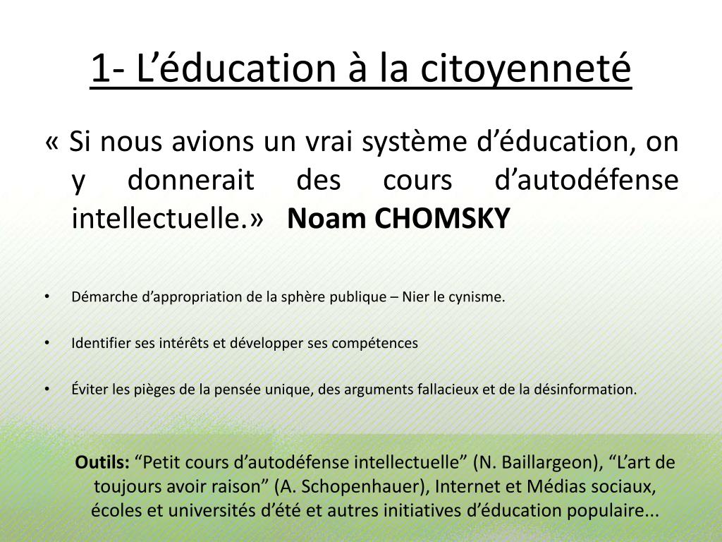 PPT - De l’éducation à la citoyenneté… … À l’exercice du pouvoir ...