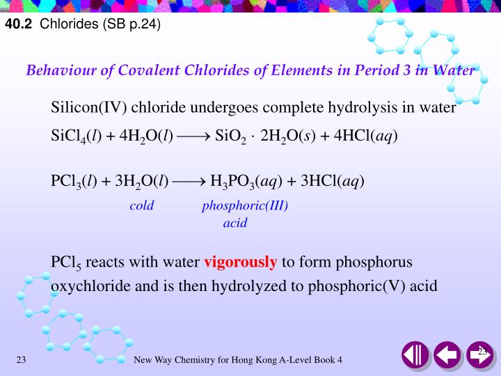 PPT - Periodic Relationship among the Oxides, Chlorides and Simple ...