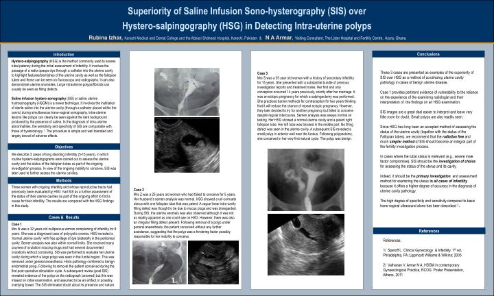 PPT - Superiority of Saline Infusion Sono-hysterography (SIS) over ...