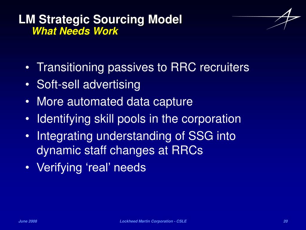 PPT - Strategic Sourcing at Lockheed Martin Corporation PowerPoint ...