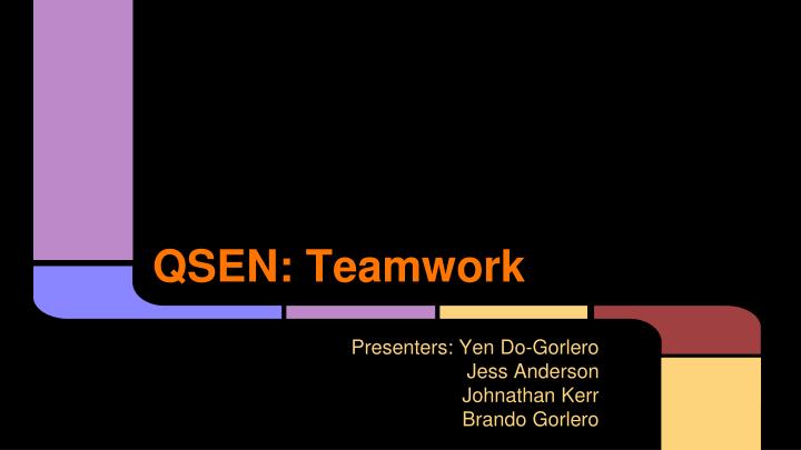 PPT - QSEN: Teamwork PowerPoint Presentation, free download - ID:3527640
