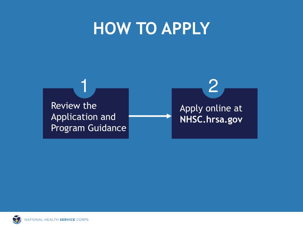 PPT - The National Health Service Corps (NHSC) PowerPoint Presentation ...