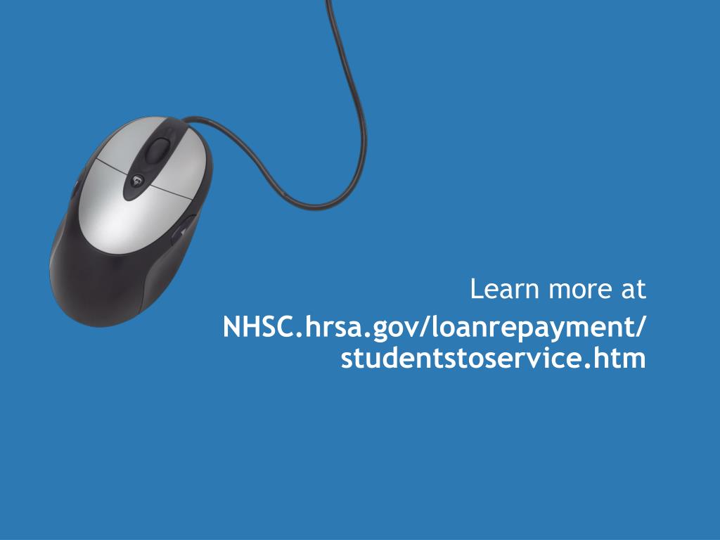 PPT - The National Health Service Corps (NHSC) PowerPoint Presentation ...