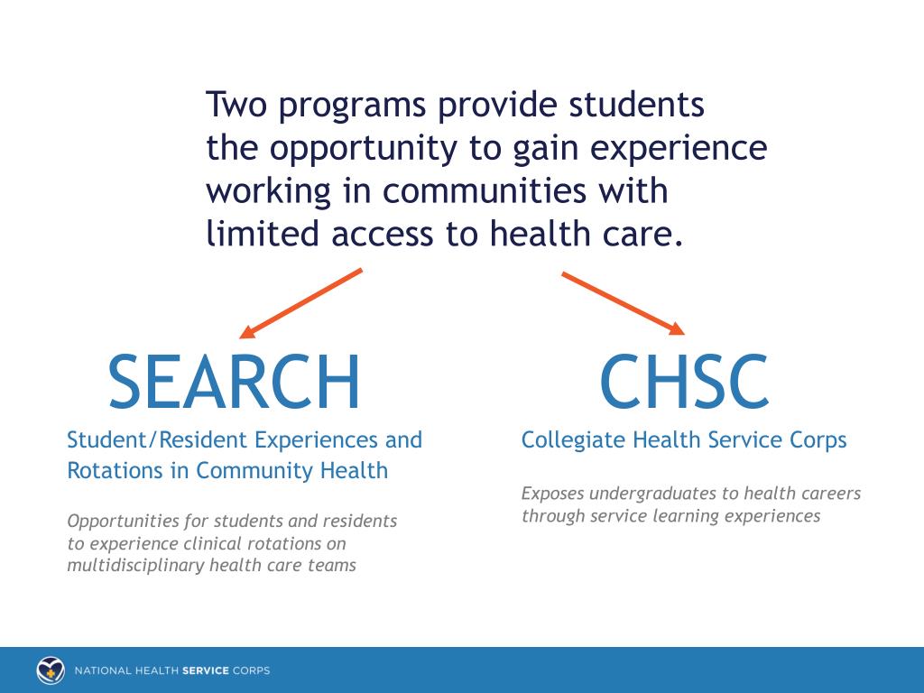 PPT - The National Health Service Corps (NHSC) PowerPoint Presentation ...