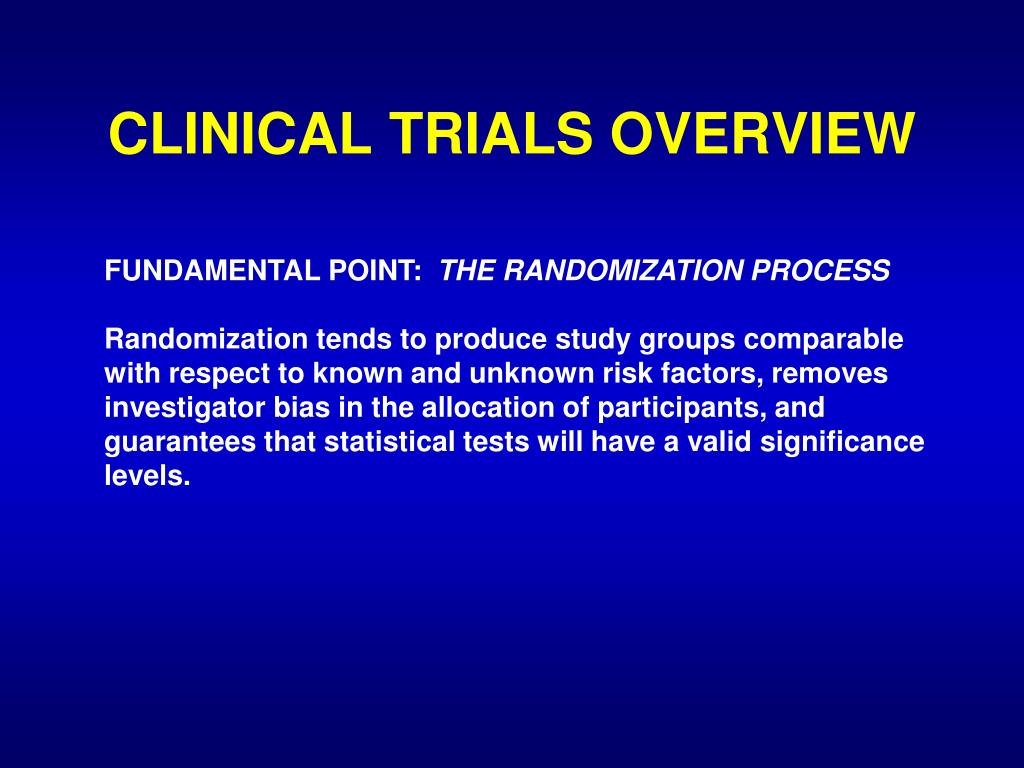PPT - TREATMENT AND PREVENTION: CLINICAL AND PREVENTIVE TRIALS ...