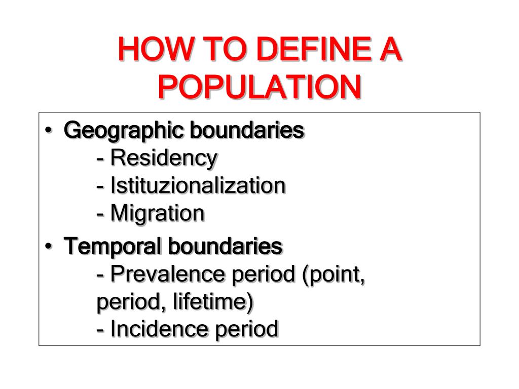 PPT - Population Surveys Scopes , Prevalence , Incidence , Health ...