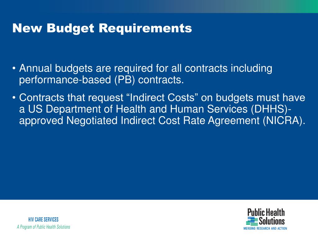 PPT - New Budget Requirements for DHHS-Approved Contracts PowerPoint ...