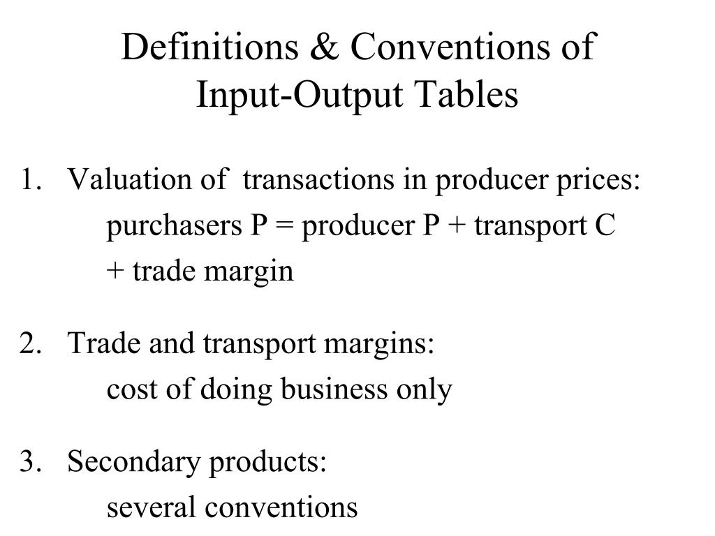 Ppt Introduction To Computable General Equilibrium Analysis Input Output Analysis Foundation
