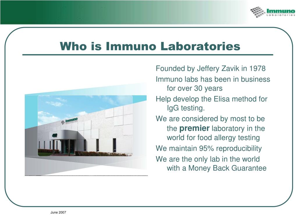 PPT - Doug Rafferty Senior Consultant Pacific Region Immuno ...
