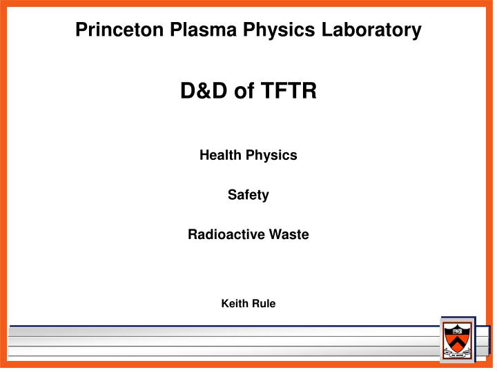 PPT - Princeton Plasma Physics Laboratory PowerPoint Presentation, free ...
