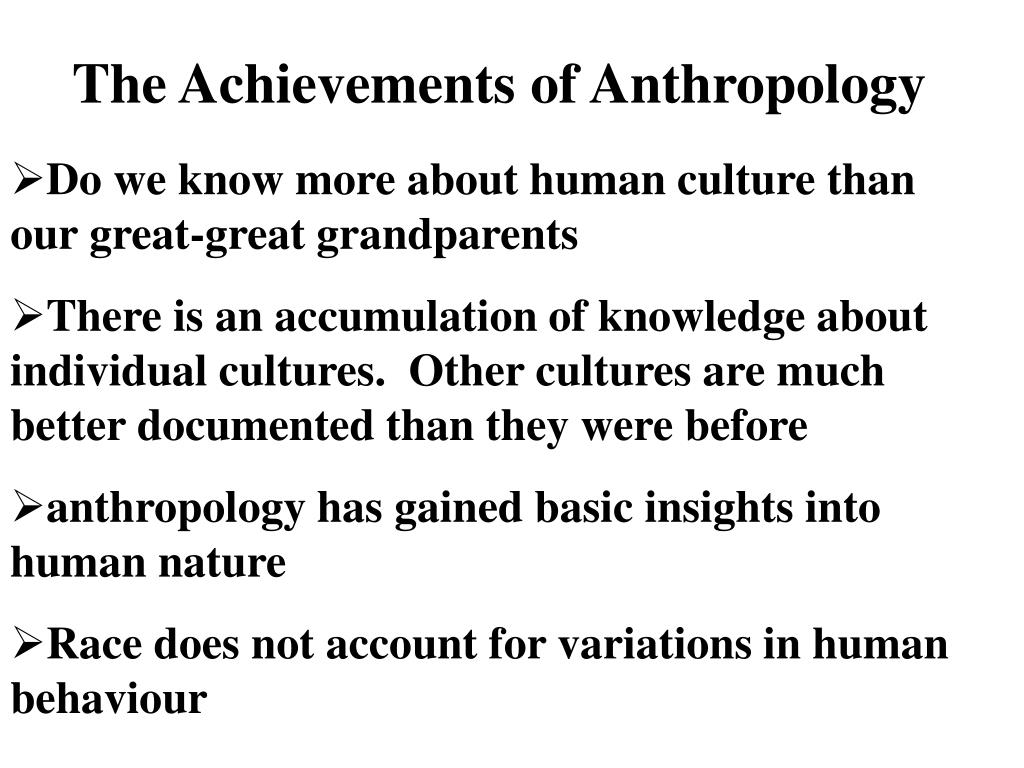 PPT - Agenda Postmodernism Recap The Achievements of Anthropology The ...