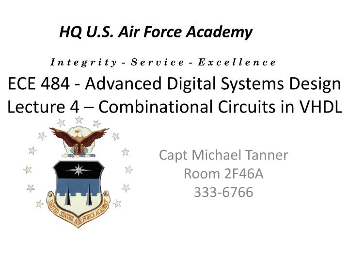 Ppt Ece 484 Advanced Digital Systems Design Lecture 4