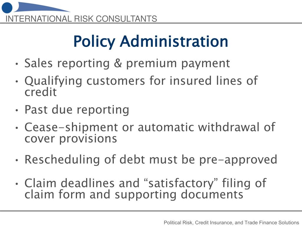PPT - Credit Insurance: Valuable Tool for Domestic & International ...