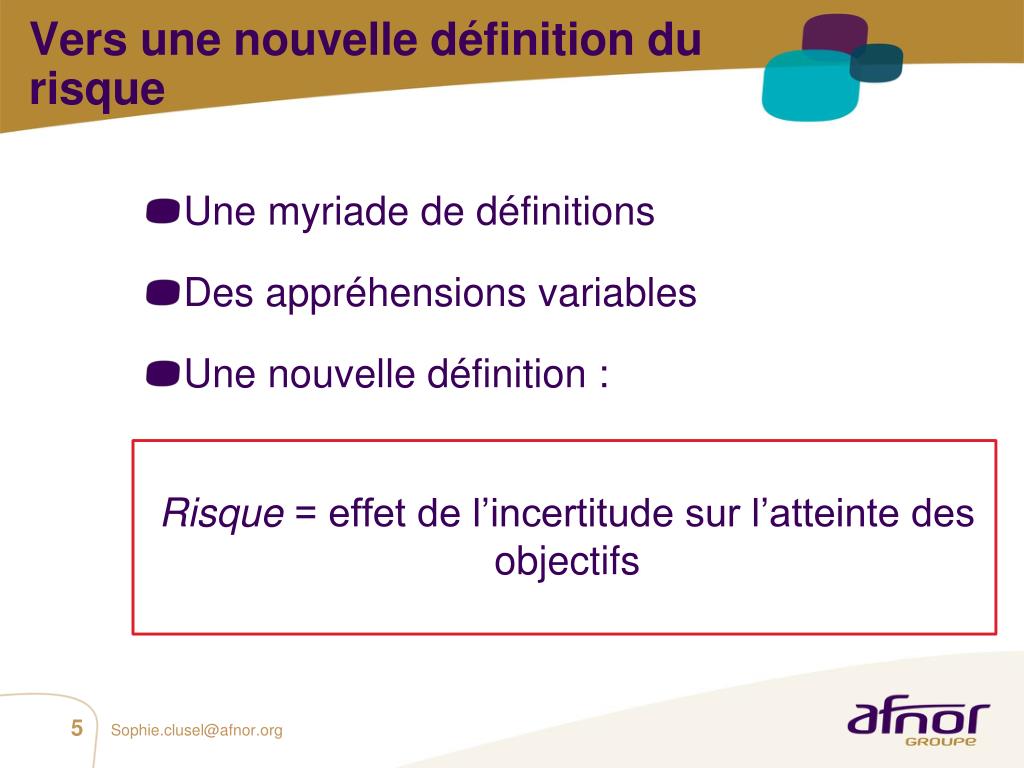 PPT - Vers la gestion globale des risques au travers de l’ISO 31000 : ...