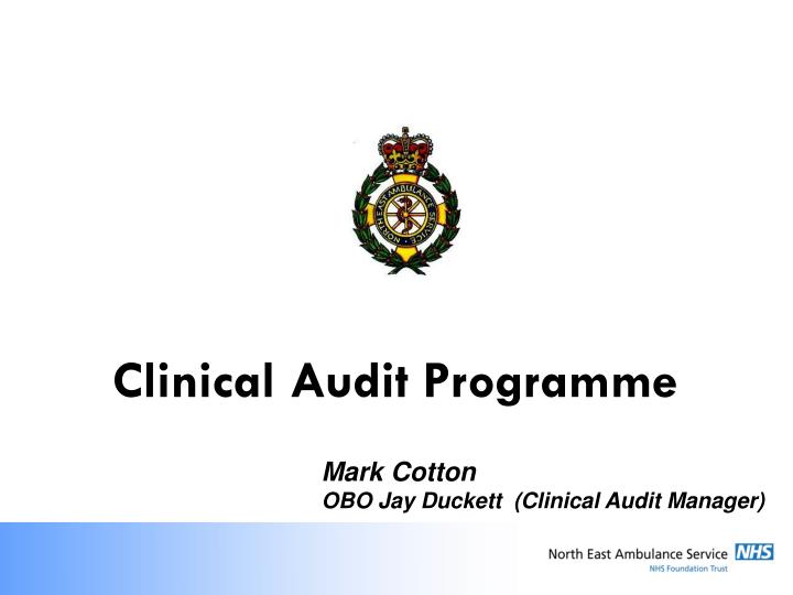 PPT - Clinical Audit Programme PowerPoint Presentation, free download ...