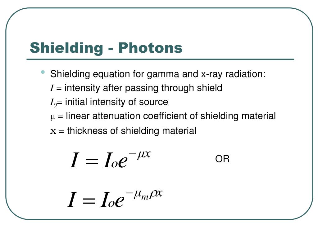 PPT - Chapter III: University of Florida Radiation Short Course Lesley ...