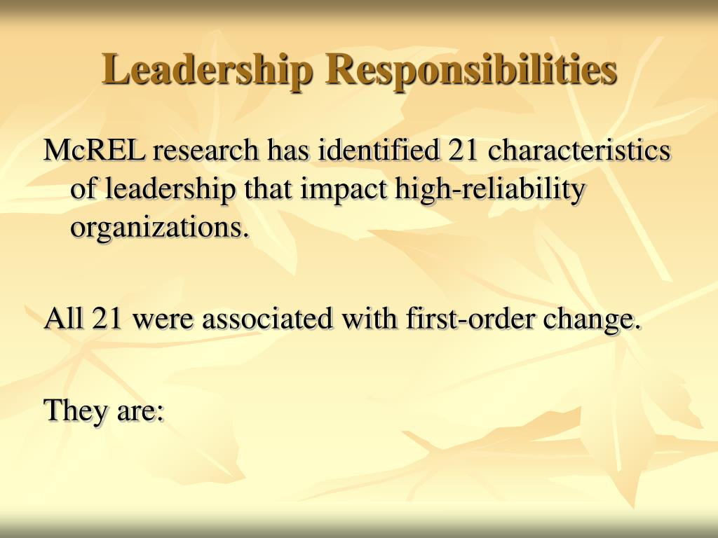 PPT - McREL Leadership Initiative PowerPoint Presentation, free ...