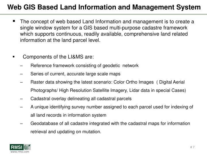 PPT - Land Information System A Comprehensive Solution for National ...