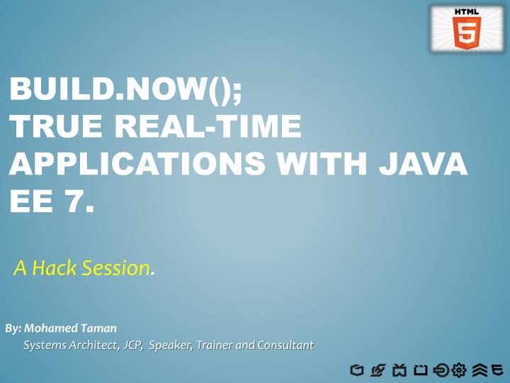 PPT - Build.now (); True Real-Time Applications with Java EE 7 ...