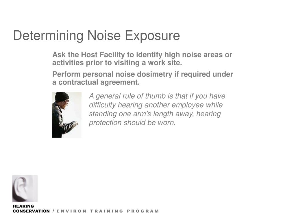 Ppt Occupational Noise Exposure And Hearing Conservation Powerpoint