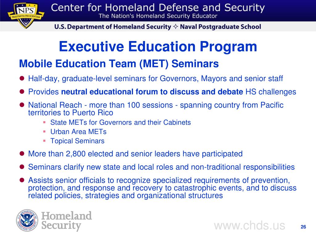 PPT - Training vs. Education: Shaping the Homeland Security Discipline ...