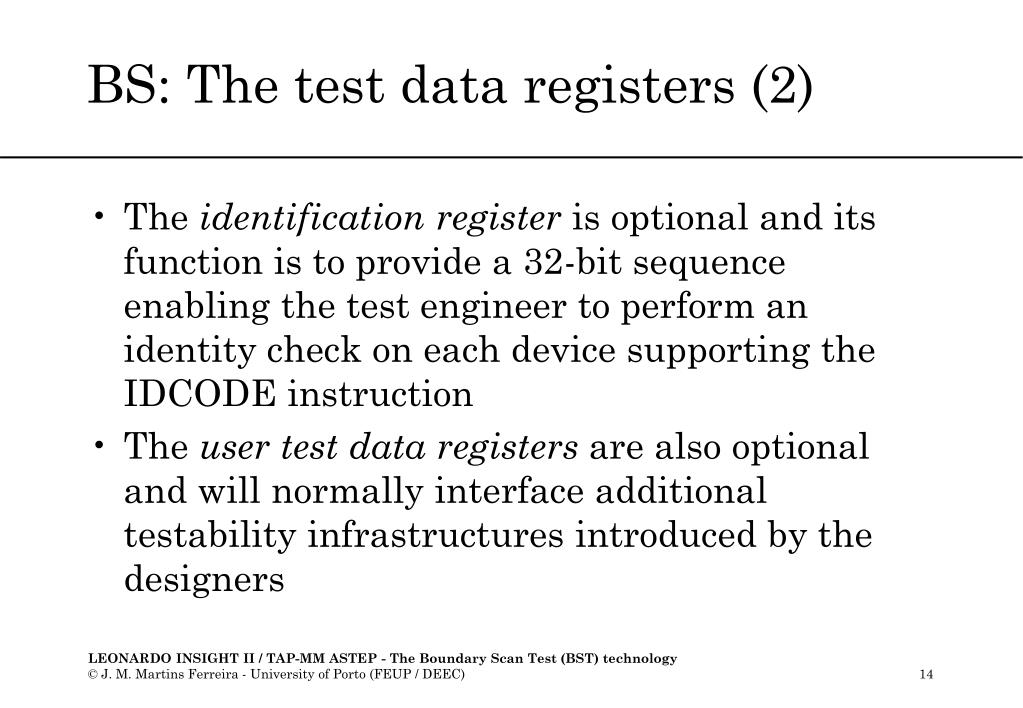 PPT - The Boundary Scan Test (BST) technology PowerPoint Presentation ...