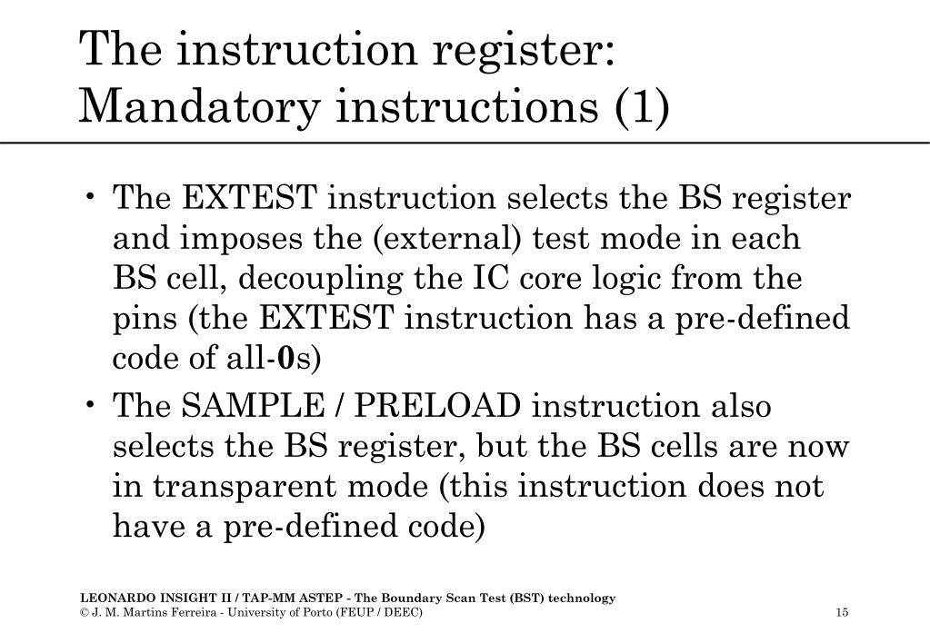 PPT - The Boundary Scan Test (BST) technology PowerPoint Presentation ...