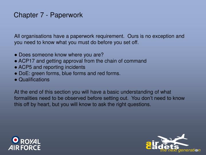 PPT - Chapter 7 - Paperwork PowerPoint Presentation, free download - ID ...