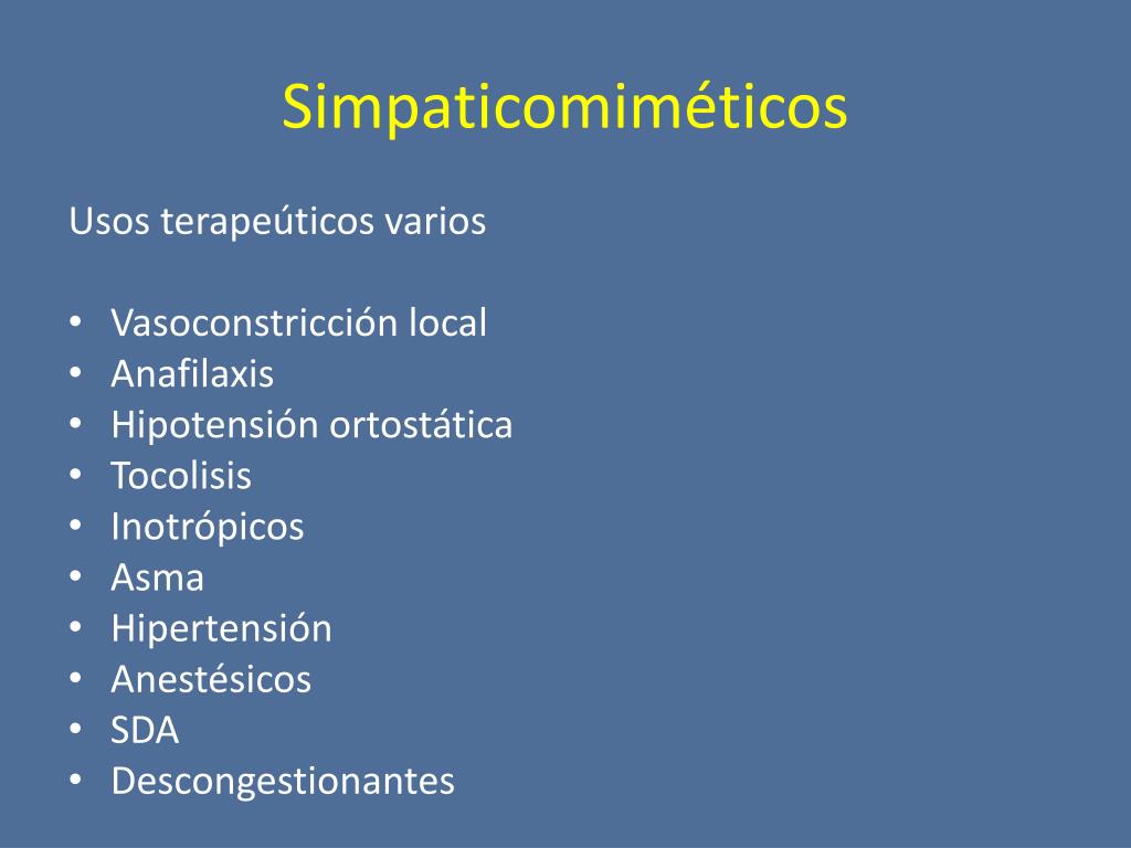 PPT - Farmacología del Sistema Nervioso Autónomo - Sistema simpático ...