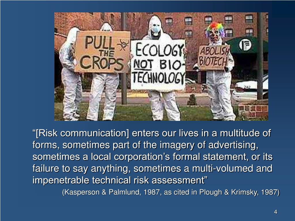 PPT - Strategic Risk Communication Involving Environmental Health ...