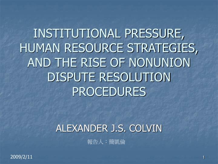 PPT - ALEXANDER J.S. COLVIN PowerPoint Presentation, free download - ID ...