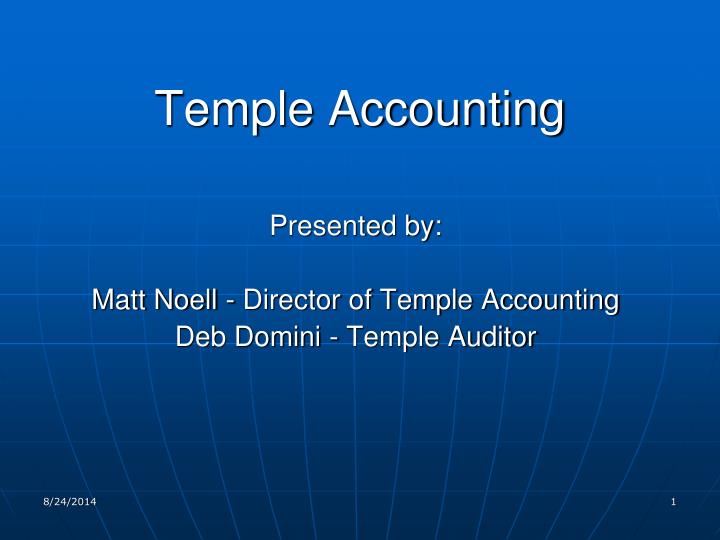 PPT - Temple Accounting PowerPoint Presentation, free download - ID:3532824
