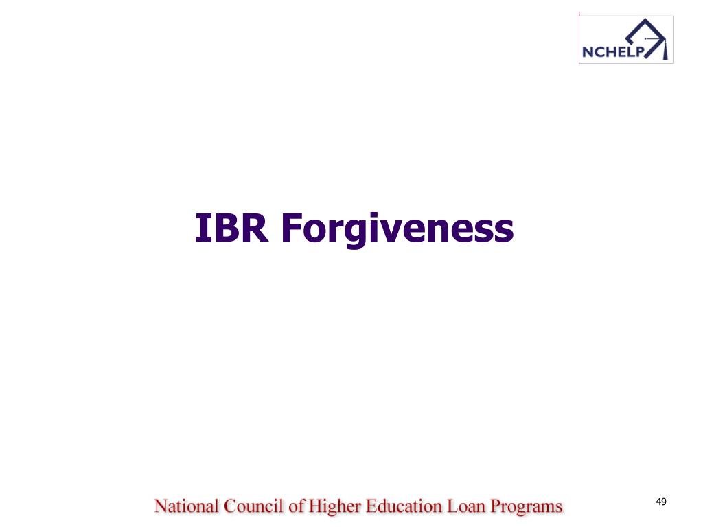 PPT - Income Based Repayment PFH Determination/ Tracking/ Forgiveness ...