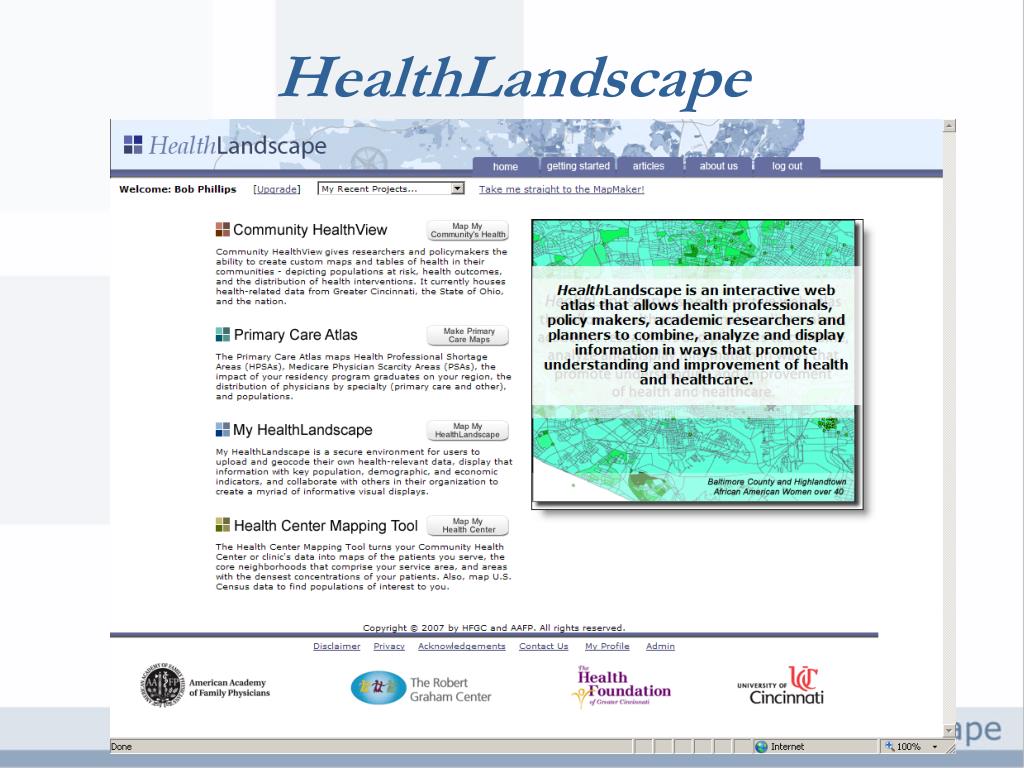 PPT - Health Landscape Putting Family Medicine on the Map PowerPoint ...