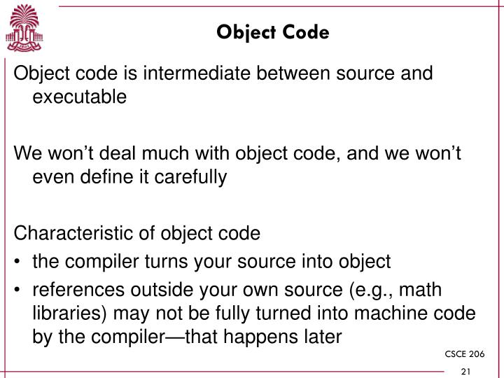 PPT CSCE 206 Scientific Applications Programming PowerPoint 