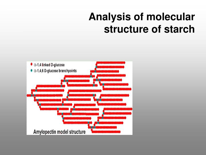 PPT - Analysis of molecular structure of starch PowerPoint Presentation ...