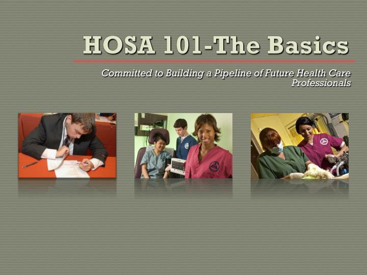 PPT - HOSA 101-The Basics PowerPoint Presentation, free download - ID ...