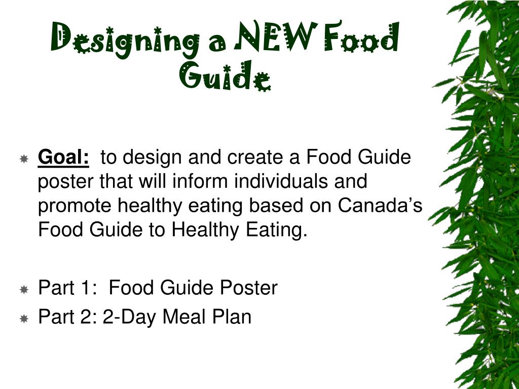 PPT - Promoting Healthy Eating with Canada's Food Guide PowerPoint ...