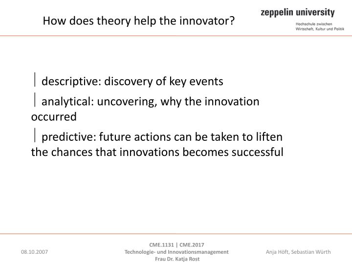 PPT - Theories of Innovation PowerPoint Presentation - ID:3535012