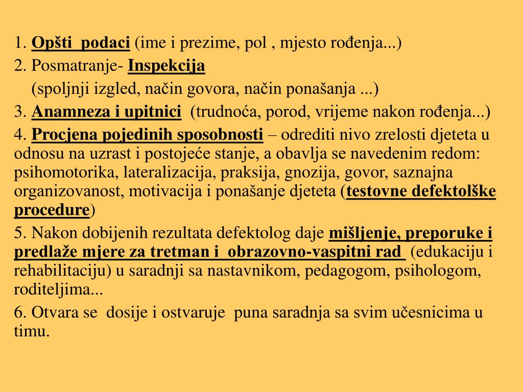 PPT - Opservacija djece sa posebnim potrebama - defektološki pristup ...
